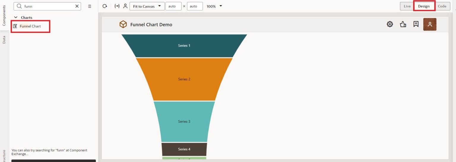 Working with Funnel Chart in Oracle Visual Builder - TechSupper