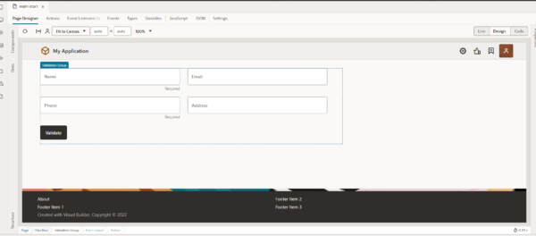 Client side validation in Oracle Visual Builder - TechSupper