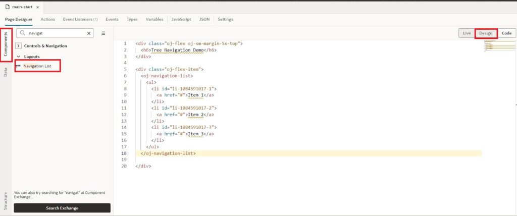 Working With Tree Navigation In Oracle Visual Builder Techsupper 1954