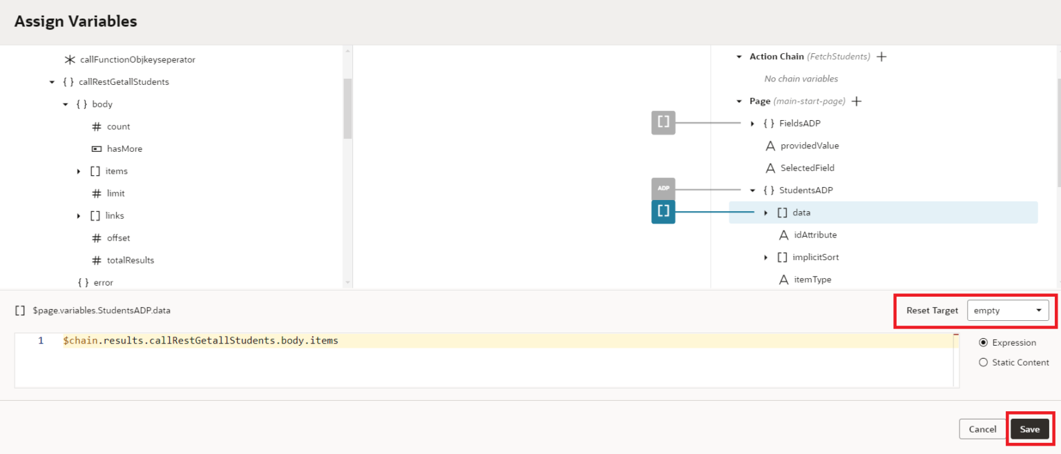 Dynamic filter on table in Oracle Visual Builder - TechSupper