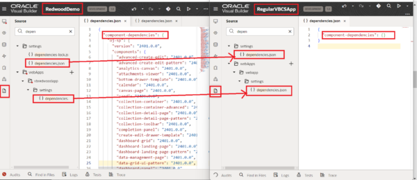 Enabling Redwood components within the Standard Visual Builder app ...