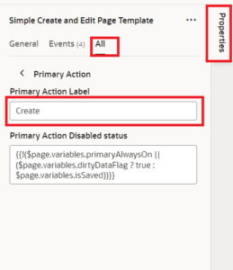 Working with Redwood Simple Create and Edit Page Template in Oracle Visual Builder - TechSupper
