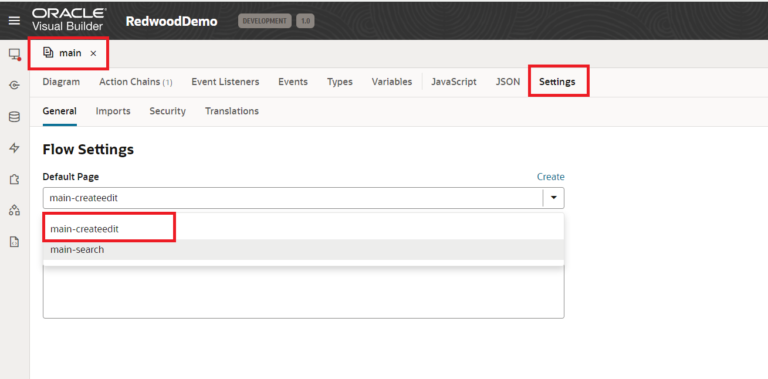 Working with Redwood Simple Create and Edit Page Template in Oracle Visual Builder - TechSupper