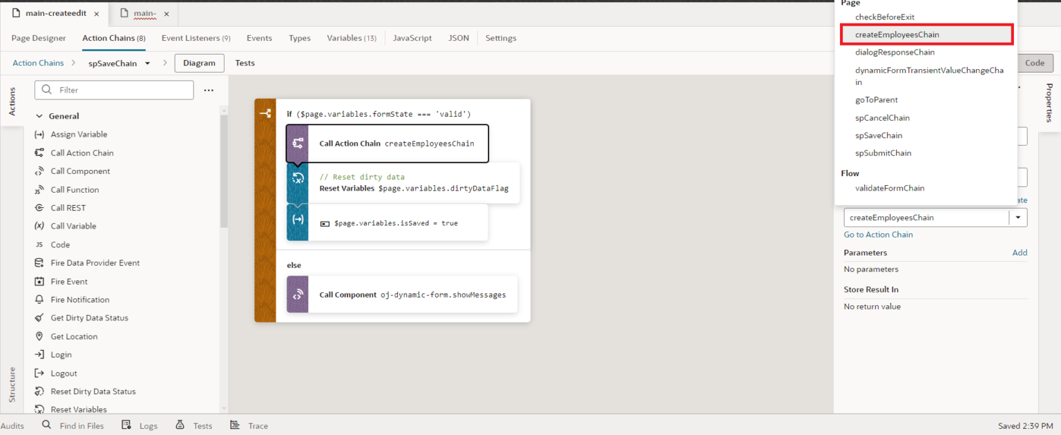 Working with Redwood Simple Create and Edit Page Template in Oracle Visual Builder - TechSupper
