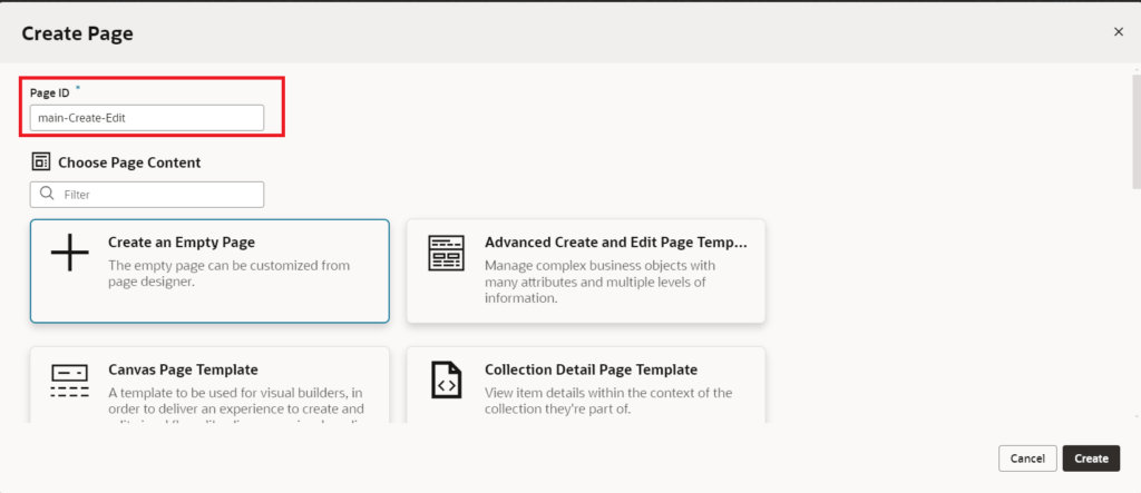 Working With Redwood Simple Create And Edit Page Template In Oracle