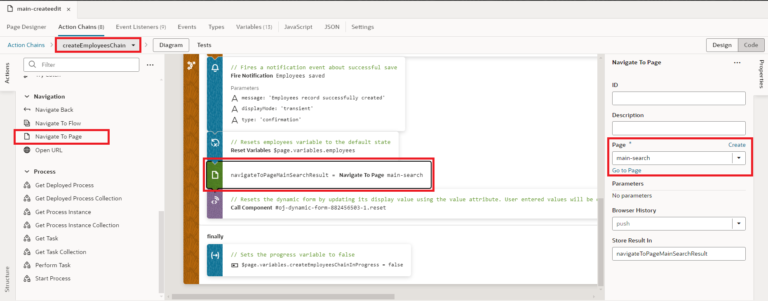 Working with Redwood Simple Create and Edit Page Template in Oracle Visual Builder - TechSupper