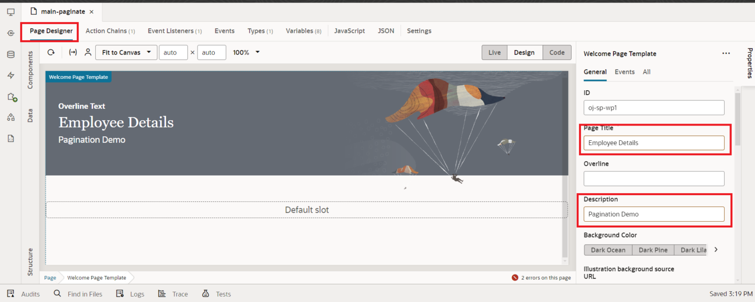 Implement pagination for the REST service in Oracle Visual Builder. - TechSupper