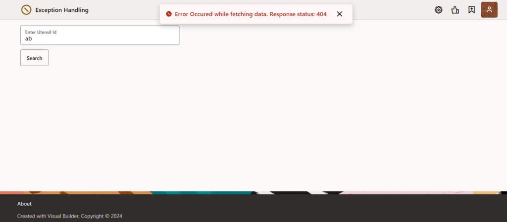 Exception Handling in Oracle Visual Builder - TechSupper